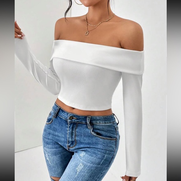 Tops | Boho Off Shoulder Fitted Top | Poshmark